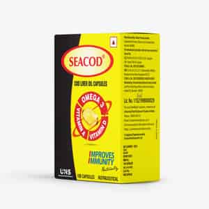 Buy SEACOD COD FISH LIVER OIL 100 SOFTGEL CAPSULES WITH NATURAL EPA ...