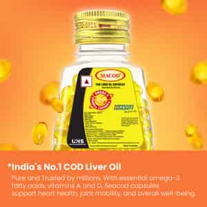 Buy SEACOD COD FISH LIVER OIL 100 SOFTGEL CAPSULES WITH NATURAL OMEGA3 ...