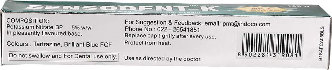 Buy SENSODENT K PASTE 100GM Online & Get Upto 60% OFF at PharmEasy