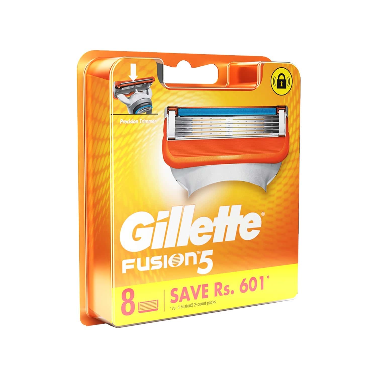 Buy GILLETTE FUSION MANUAL SHAVING RAZOR BLADES PACKET OF 8 (CARTRIDGE ...