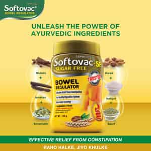 Buy SOFTOVAC SF BOWEL REGULATOR FOR CONSTIPATION POWDER 100 GM Online ...