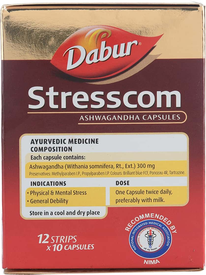 Buy DABUR STRESSCOM 10 CAPS Online & Get Upto 60% OFF at PharmEasy