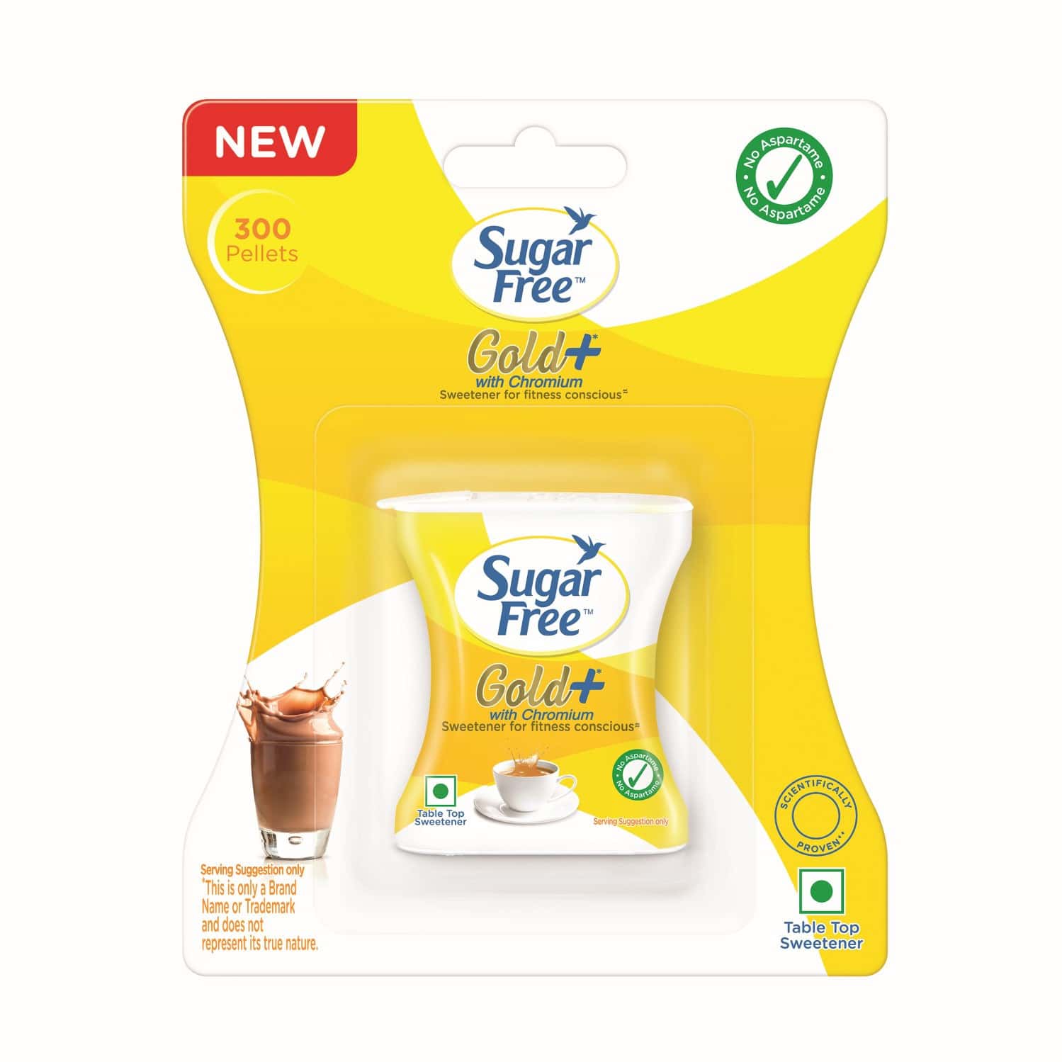 Buy SUGAR FREE GOLD PLUS SWEETENER PACKET OF 300 PELLETS Online & Get ...