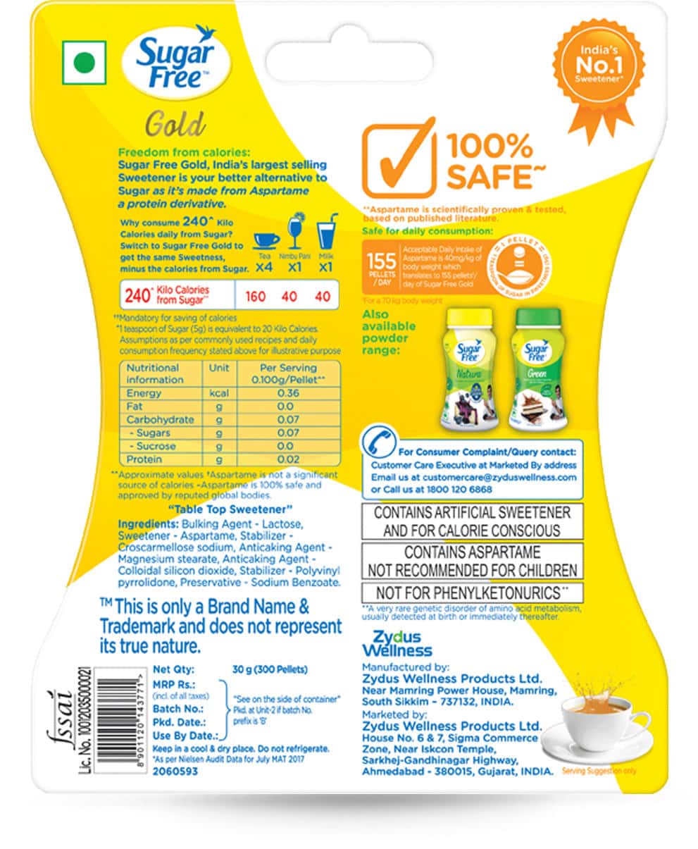 Buy SUGAR FREE GOLD SWEETENER TABLETS 300 Online & Get Upto 60% OFF at ...