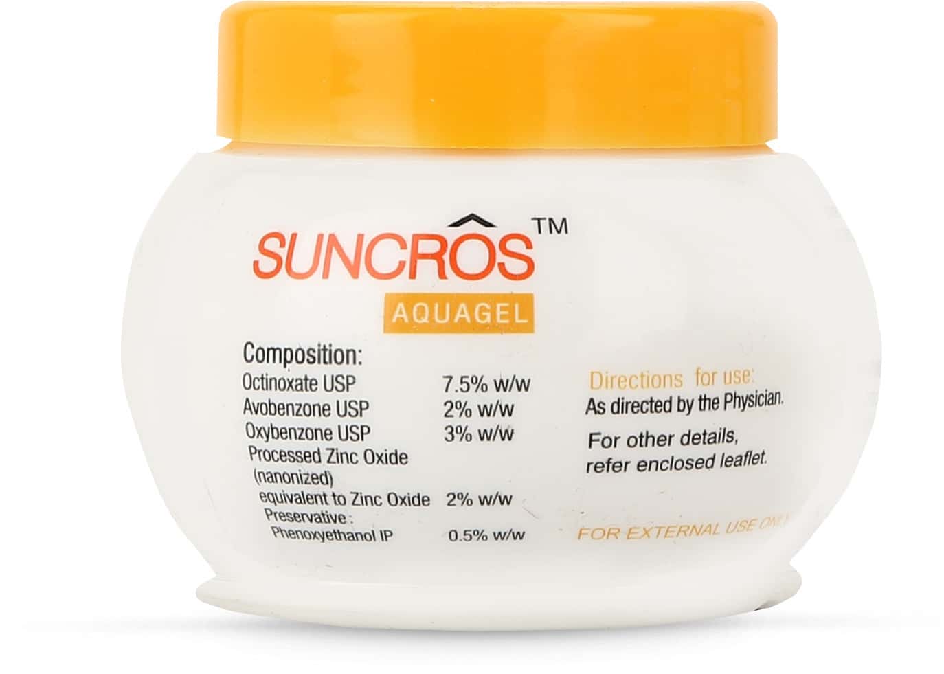 Buy SUNCROS AQUA SPF 26 GEL 100GM Online & Get Upto 60% OFF at PharmEasy