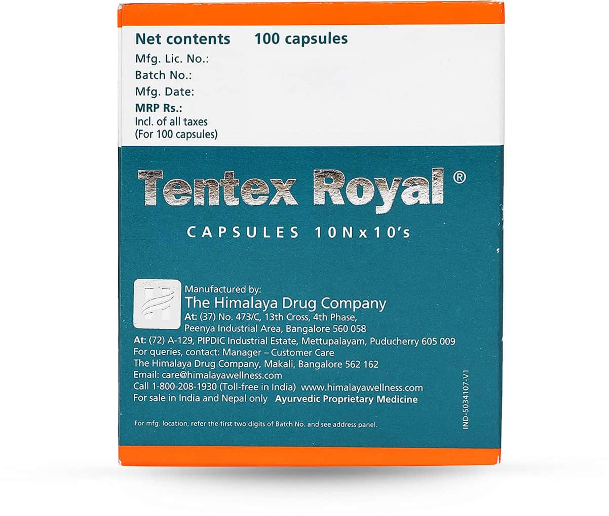 Buy HIMALAYA TENTEX ROYAL CAPSULES - 10'S Online & Get Upto 60% OFF at ...