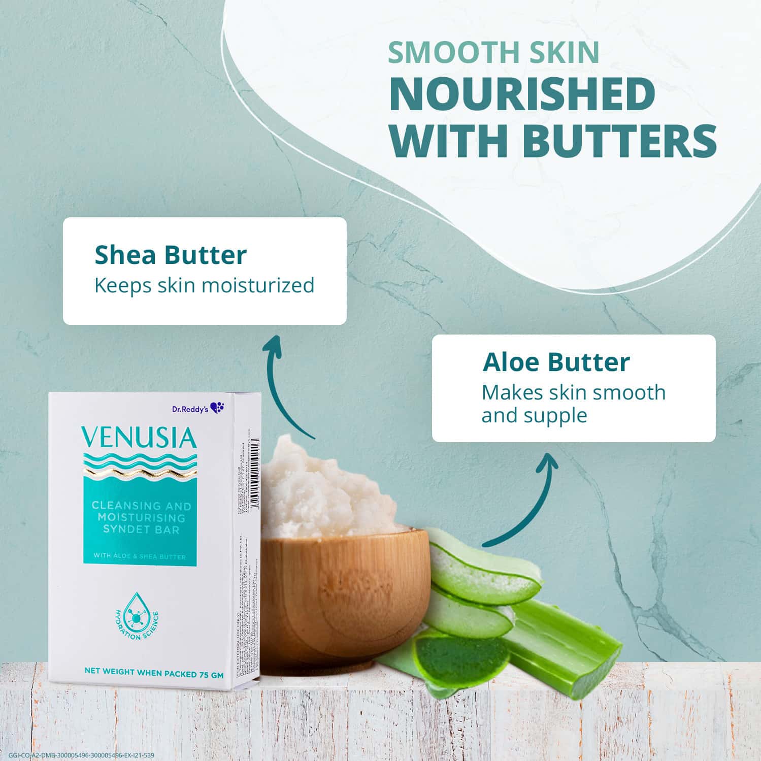 Buy VENUSIA MOISTURIZING BATHING SOAP WITH SHEA & ALOE BUTTER HYDRATED ...
