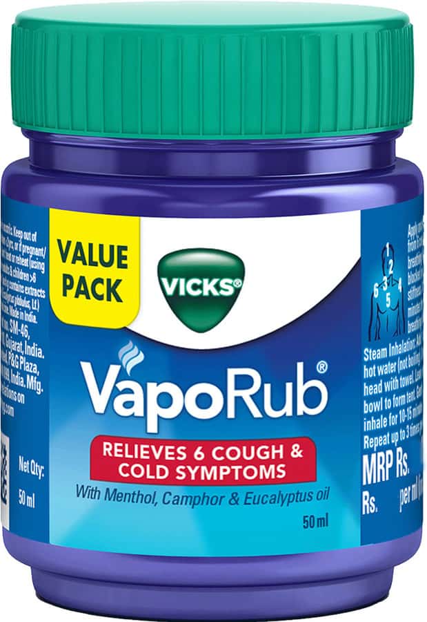 Buy VICKS VAPORUB 5ML RELIEF FROM COLD COUGH HEADACHE AND BODY PAIN ...