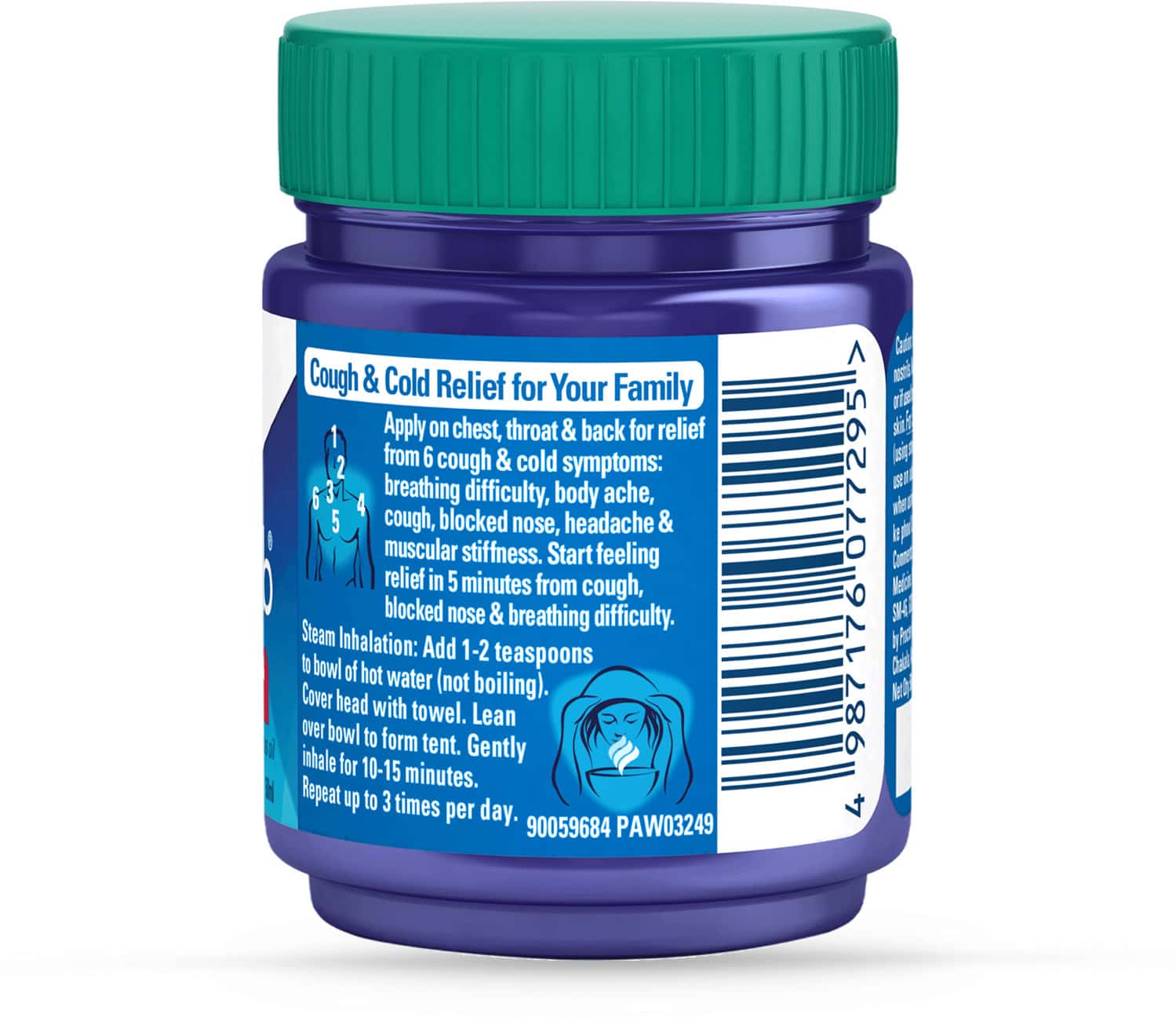 Buy VICKS VAPORUB 50ML RELIEF FROM COLD COUGH HEADACHE AND BODY PAIN ...
