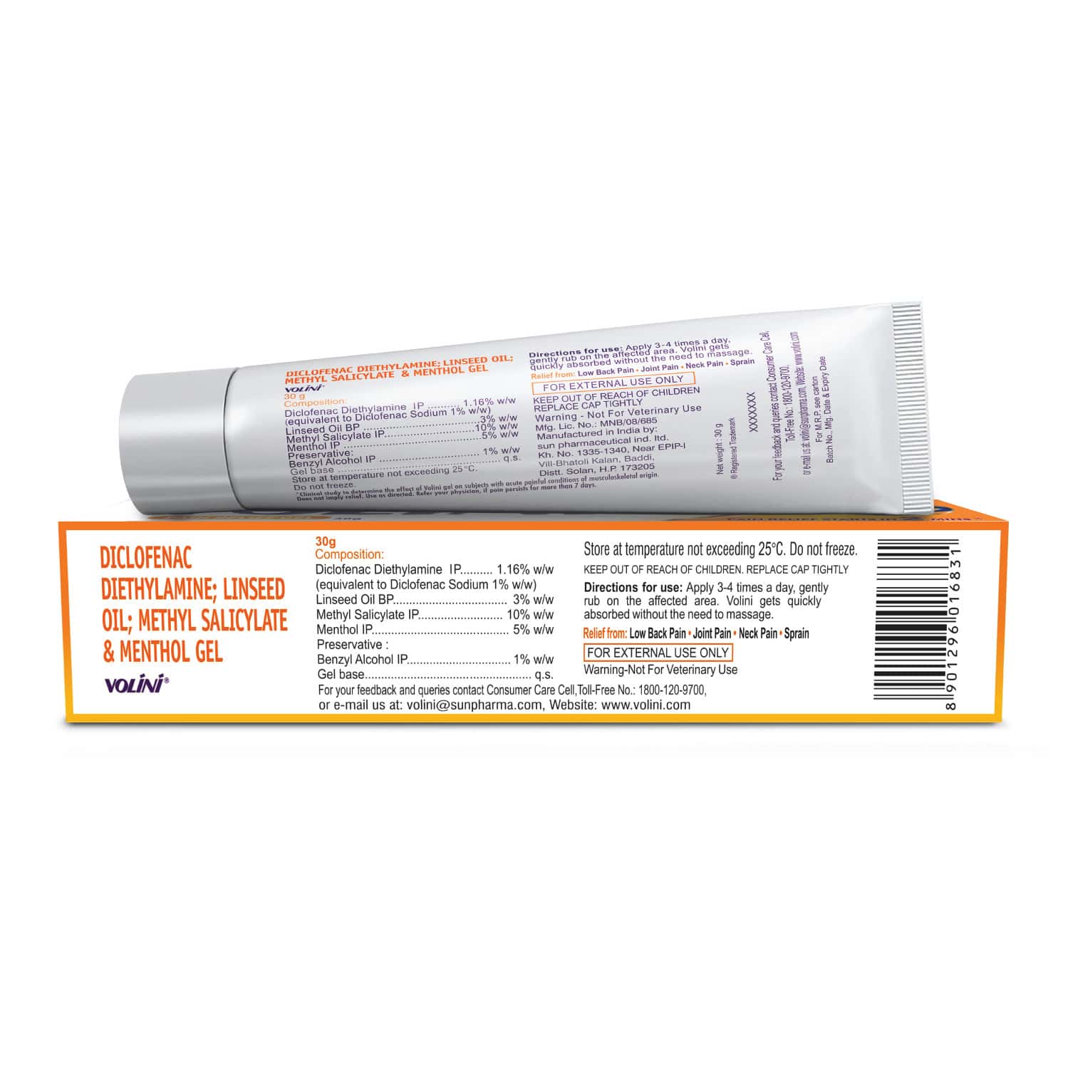 Buy VOLINI PAIN RELIEF GEL TUBE OF 30 G Online & Get Upto 60% OFF at ...