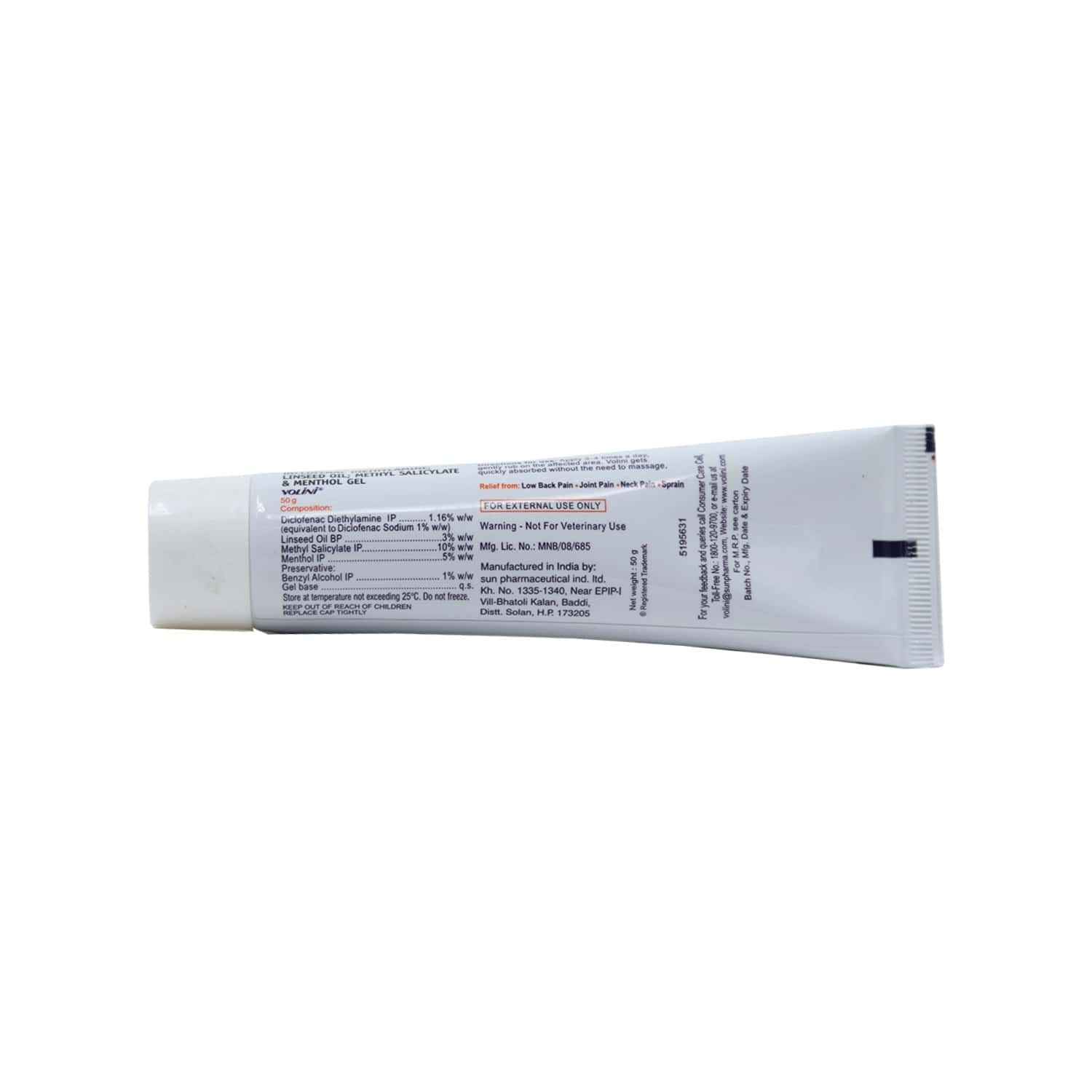 Buy Volini Gel (50) Online at Flat 18% OFF* | PharmEasy