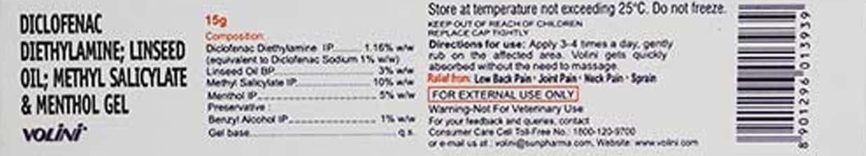 Buy VOLINI ACTIVE GEL 15GM Online & Get Upto 60% OFF at PharmEasy