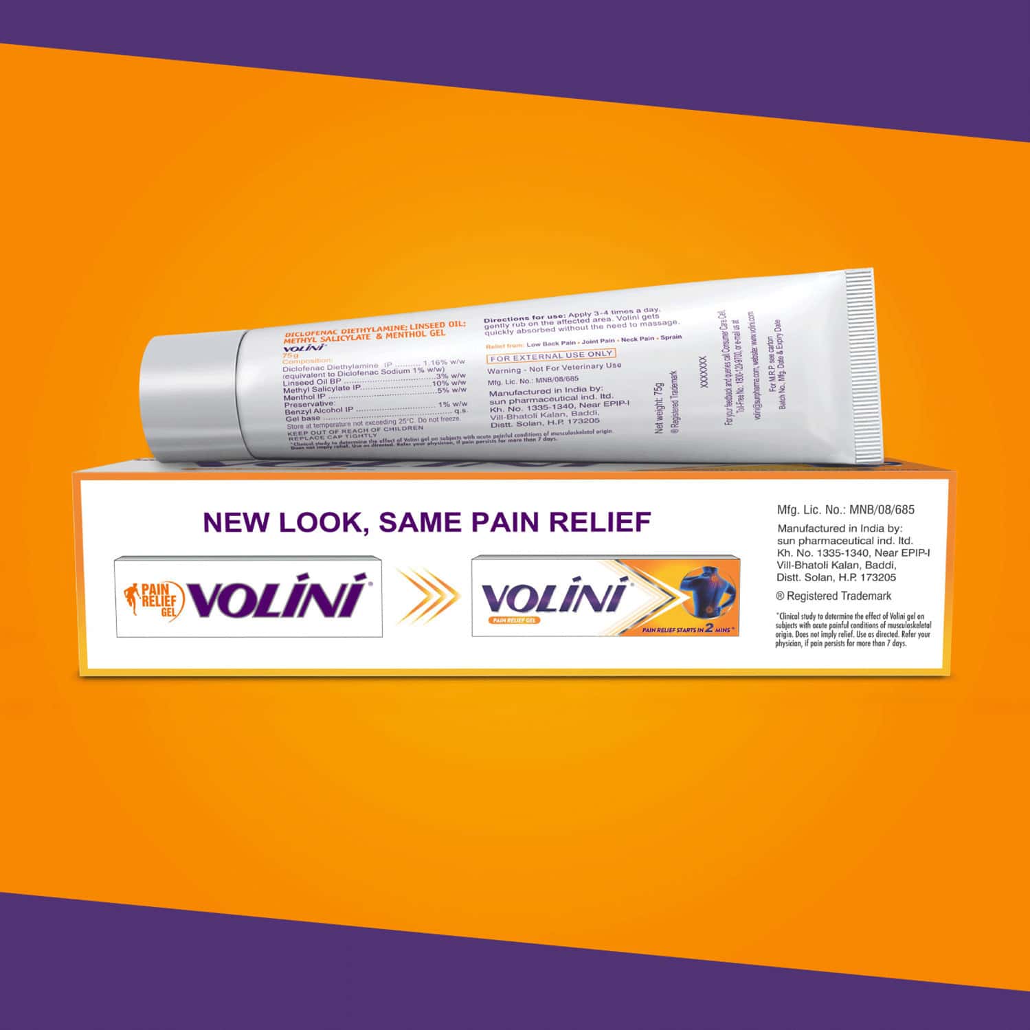 Buy VOLINI PAIN RELIEF GEL TUBE OF 75 G Online & Get Upto 60% OFF at ...