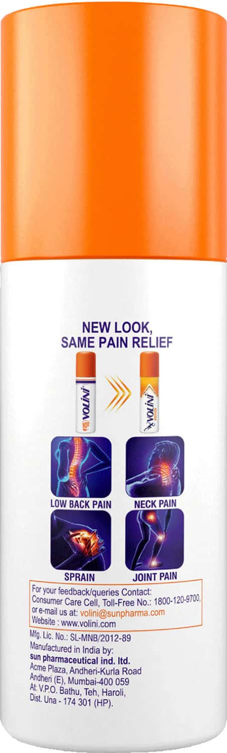 Buy VOLINI PAIN RELIEF SPRAY BOTTLE OF 15G Online & Get Upto 60% OFF at ...