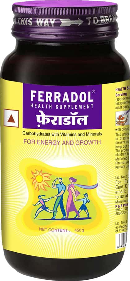Buy FERRADOL FOOD SUPPLEMENT-200G Online & Get Upto 60% OFF at PharmEasy