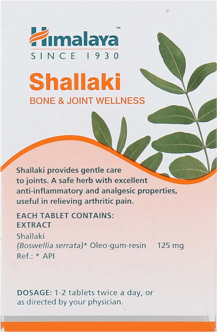Buy HIMALAYA WELLNESS PURE HERBS SHALLAKI (60 TABS) - BONE & JOINT ...