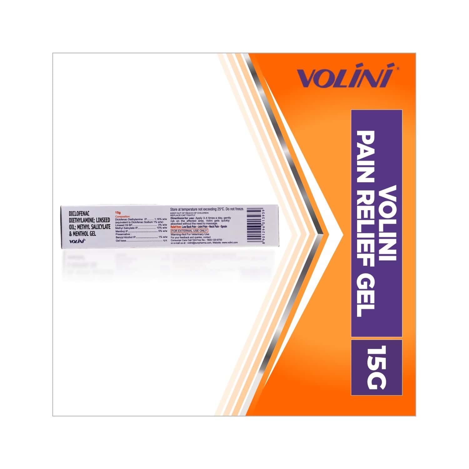 Buy VOLINI PAIN RELIEF GEL TUBE OF 15 G Online & Get Upto 60% OFF at ...