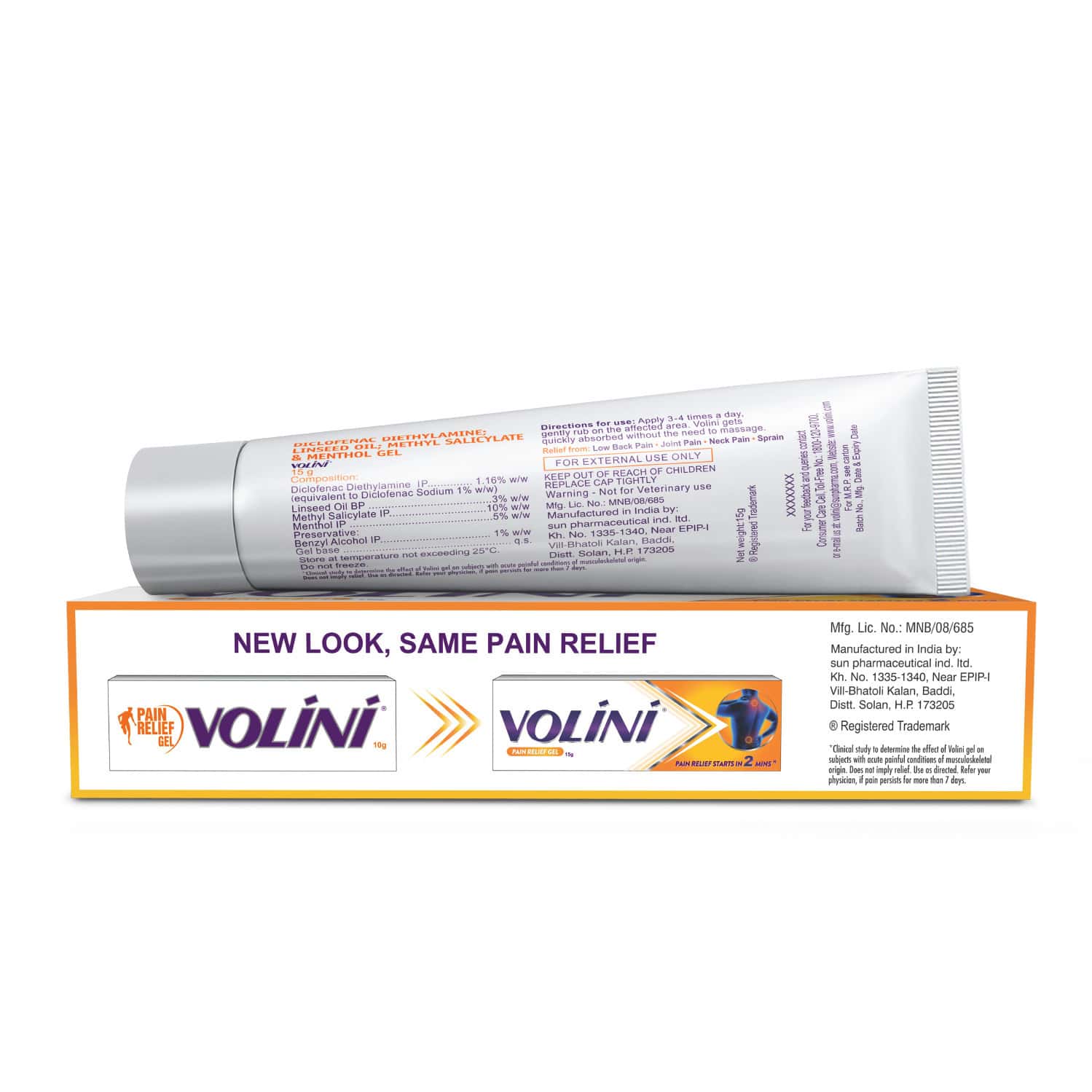 Buy VOLINI PAIN RELIEF GEL TUBE OF 75 G Online & Get Upto 60% OFF at ...