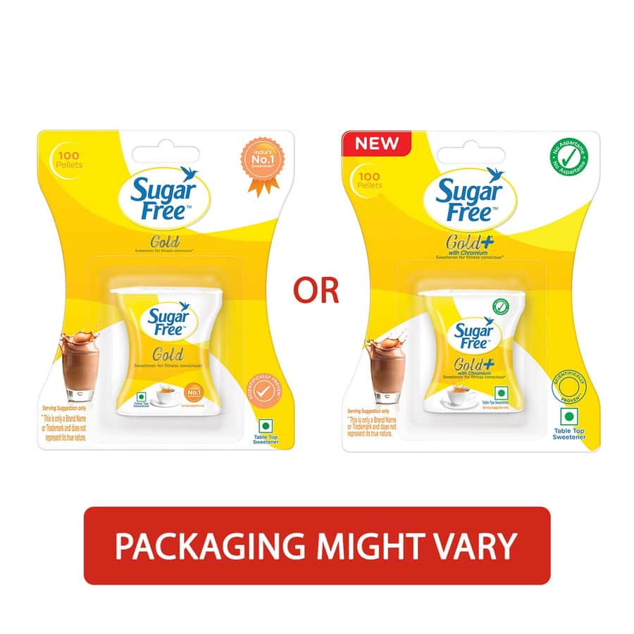 Buy SUGAR FREE GOLD PLUS SWEETENER POWDER JAR OF 100 G Online & Get Upto 60% OFF at PharmEasy