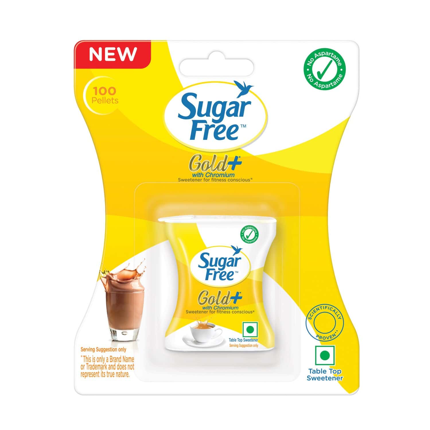 Buy SUGAR FREE GOLD PLUS SWEETNER TABLETS LOW CALORIE BOTTLE OF 100 ...