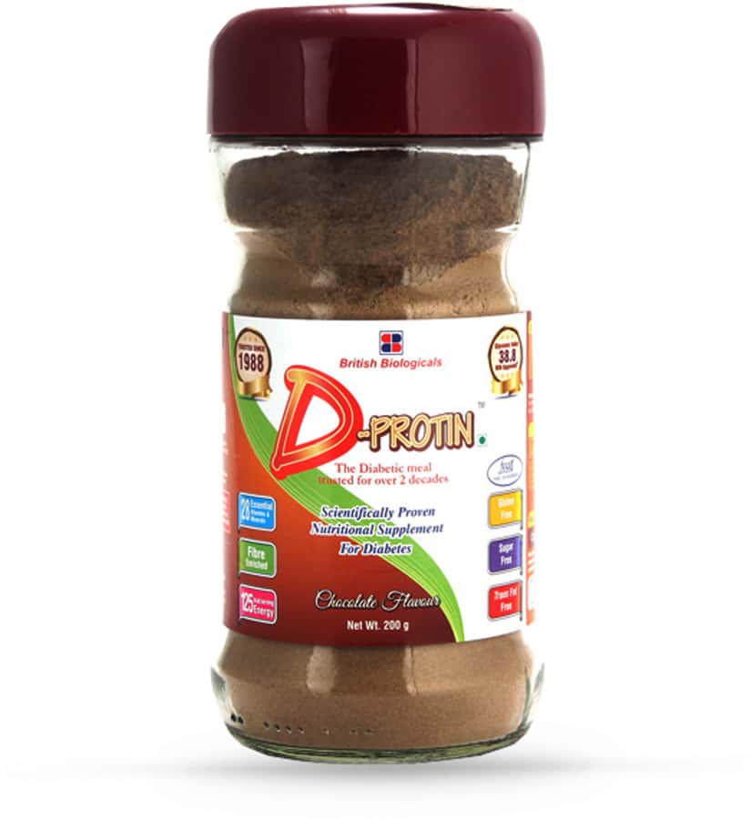 Buy D-PROTIN CHOCOLATE DIABETES CARE POWDER - 500 G Online & Get Upto ...