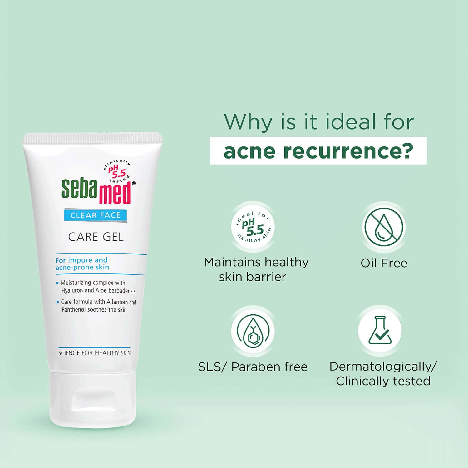 Buy SEBAMED CLEAR FACE CARE GEL 50ML | PH 5.5 | ACNE PRONE SKIN ...