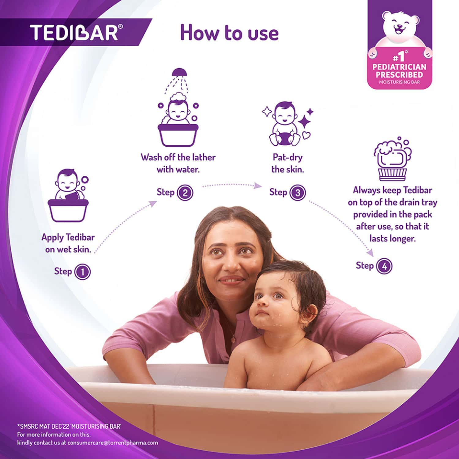 Buy TEDIBAR BATHING BAR 75GM Online & Get Upto 60% OFF at PharmEasy