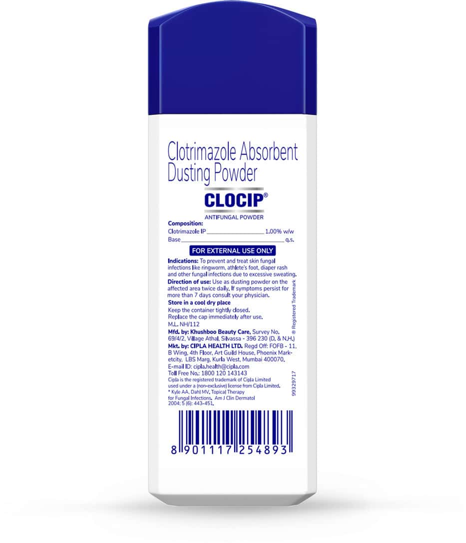 Buy CLOCIP ANTI FUNGAL POWDER OF 75 GM Online & Get Upto 60% OFF at ...