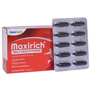 Buy MAXIRICH DAILY MULTIVITAMIN STRIP OF 10 SOFTGEL CAPSULES Online ...