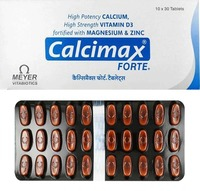 Buy CALCIMAX FORTE PLUS STRIP OF 30 TABLETS Online & Get Upto 60% OFF ...