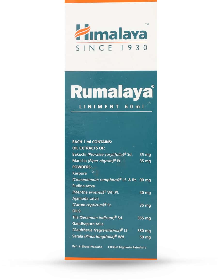 Buy RUMALAYA LINIMENT 60ML Online & Get Upto 60% OFF at PharmEasy