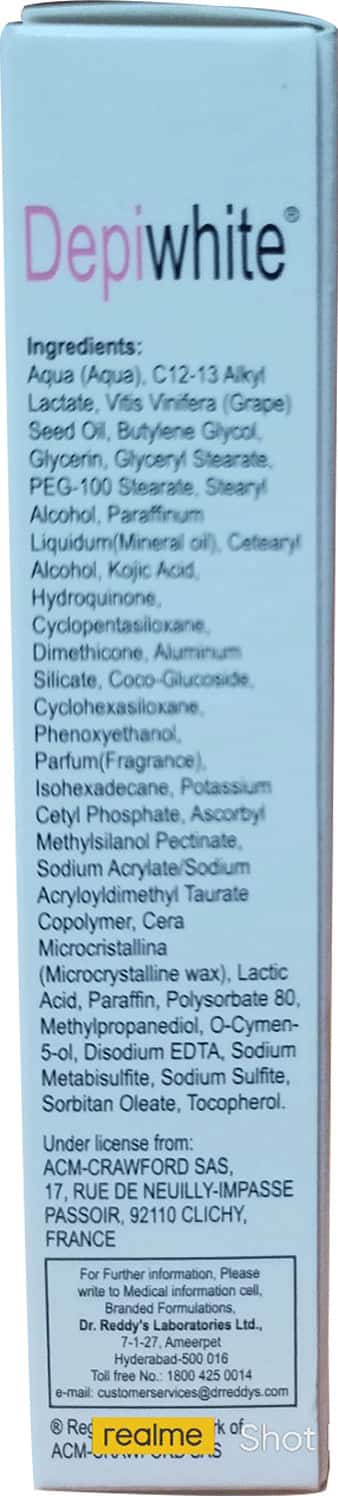 Buy DEPIWHITE CREAM 15ML Online & Get Upto 60% OFF at PharmEasy