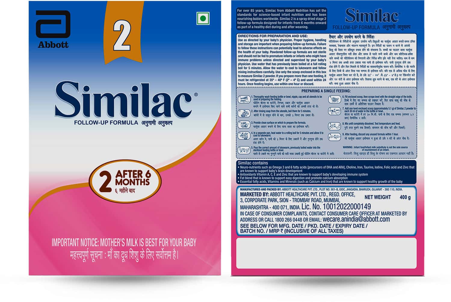 Buy SIMILAC STAGE 2 FOLLOW-UP INFANT FORMULA (AFTER 6 MONTHS) REFILL OF ...