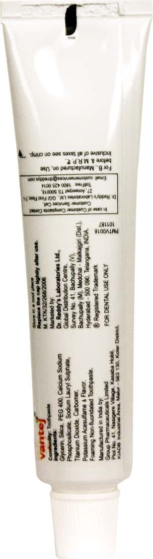 Buy VANTEJ TOOTHPASTE EXTRA FOAMING WITH REFRESHING FLAVOUR - TUBE OF ...