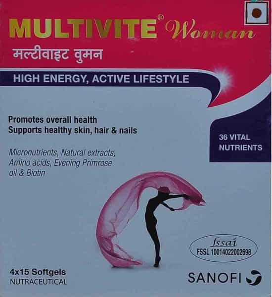Buy MULTIVITE WOMAN DAILY HEALTH SUPPLEMENT SOFTGELS WITH ESSENTIAL ...