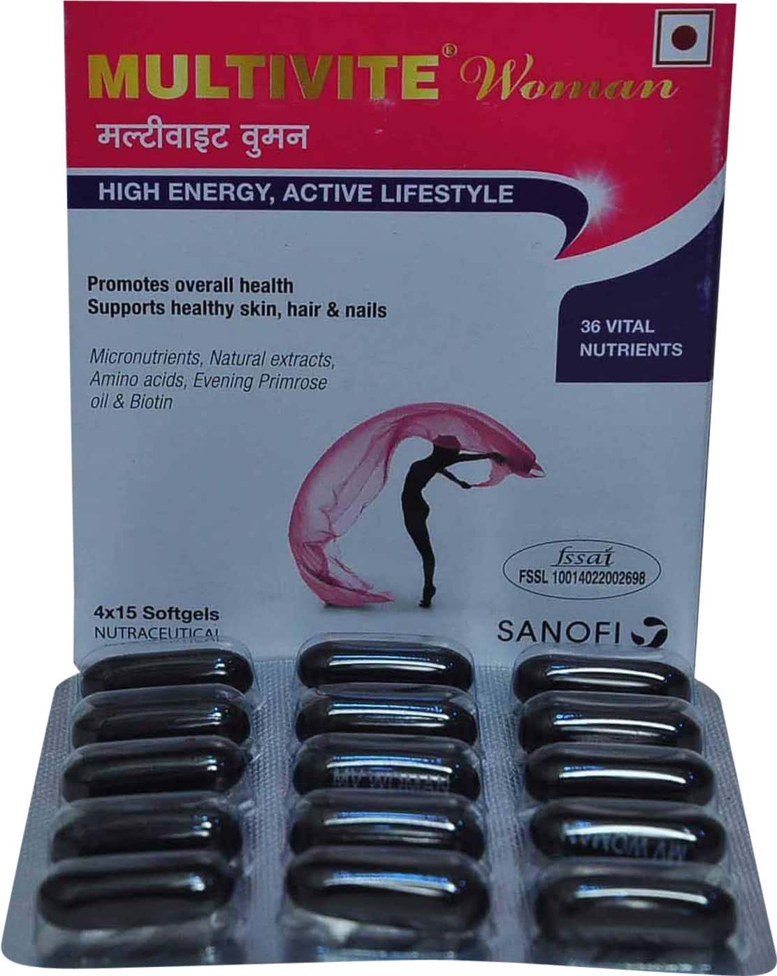 Buy MULTIVITE WOMAN DAILY HEALTH SUPPLEMENT SOFTGELS WITH ESSENTIAL ...