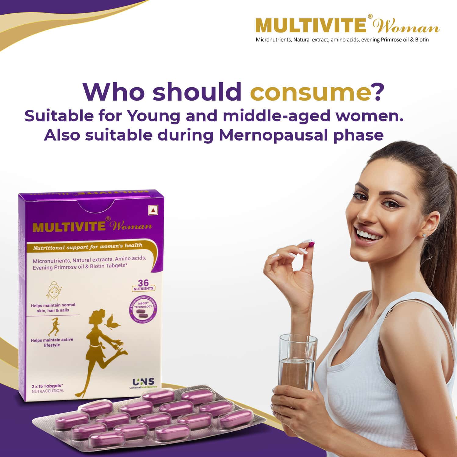 Buy MULTIVITE WOMAN DAILY HEALTH SUPPLEMENT SOFTGELS WITH ESSENTIAL ...