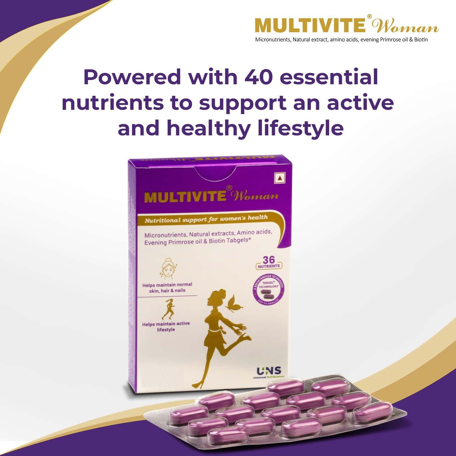 Buy MULTIVITE WOMAN DAILY HEALTH SUPPLEMENT SOFTGELS WITH ESSENTIAL ...
