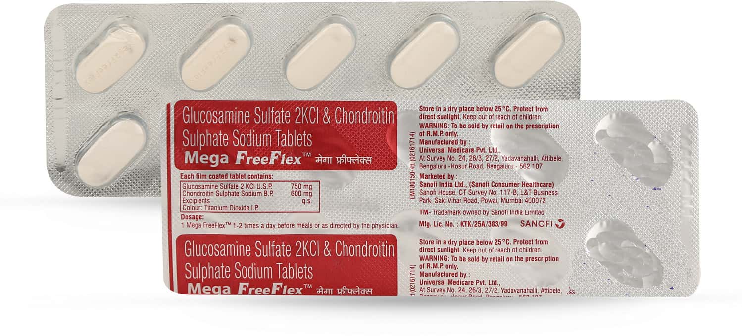 Buy MEGA FREEFLEX JOINT HEALTH TABLETS STRIP OF 10 Online & Get Upto 60 ...