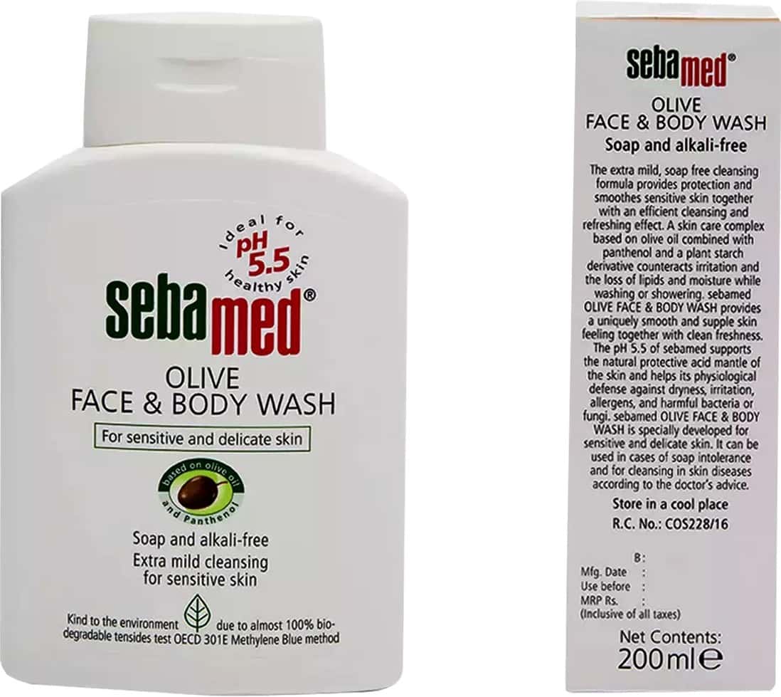 Buy SEBAMED OLIVE FACE & BODY WASH | PH 5.5 | SOAP FREE | FOR SENSITIVE ...