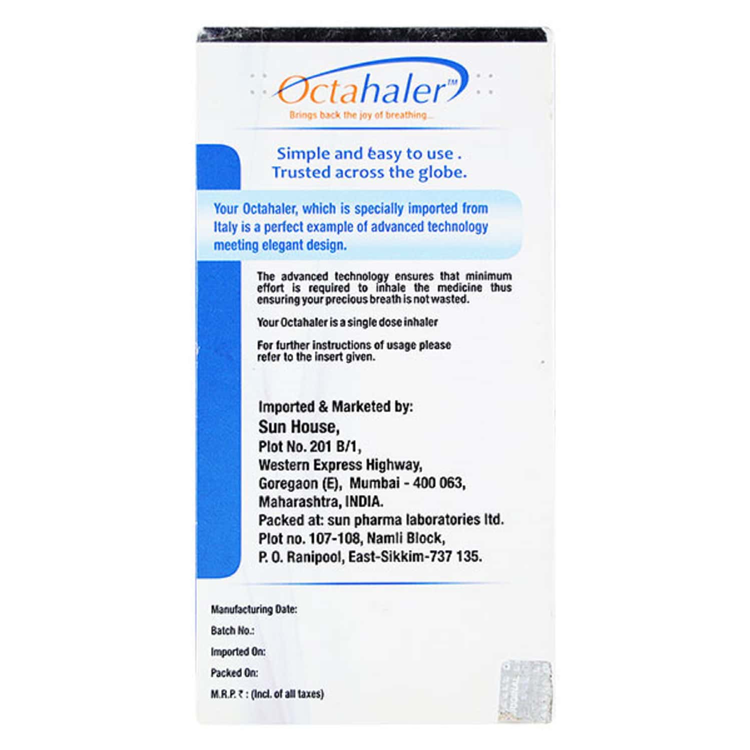 Buy OCTAHALER BOX OF 1 DEVICE Online & Get Upto 60% OFF at PharmEasy