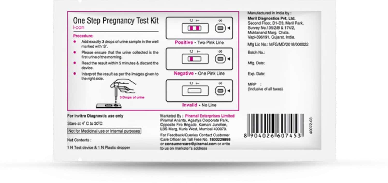 Buy I CAN PREGNANCY TEST KIT Online & Get Upto 60% OFF at PharmEasy