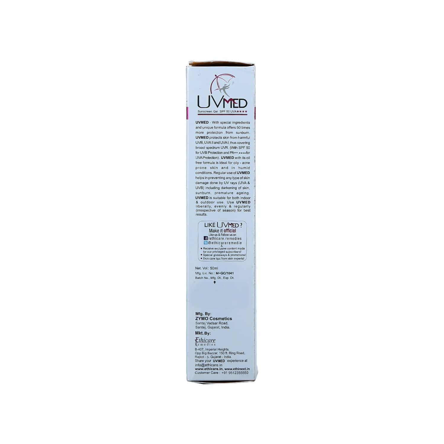 Buy UVMED SPF 50 GEL Online & Get Upto 60% OFF at PharmEasy