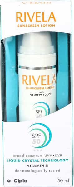 Buy RIVELA SUNSCREEN LOTION 50ML Online & Get Upto 60% OFF at PharmEasy