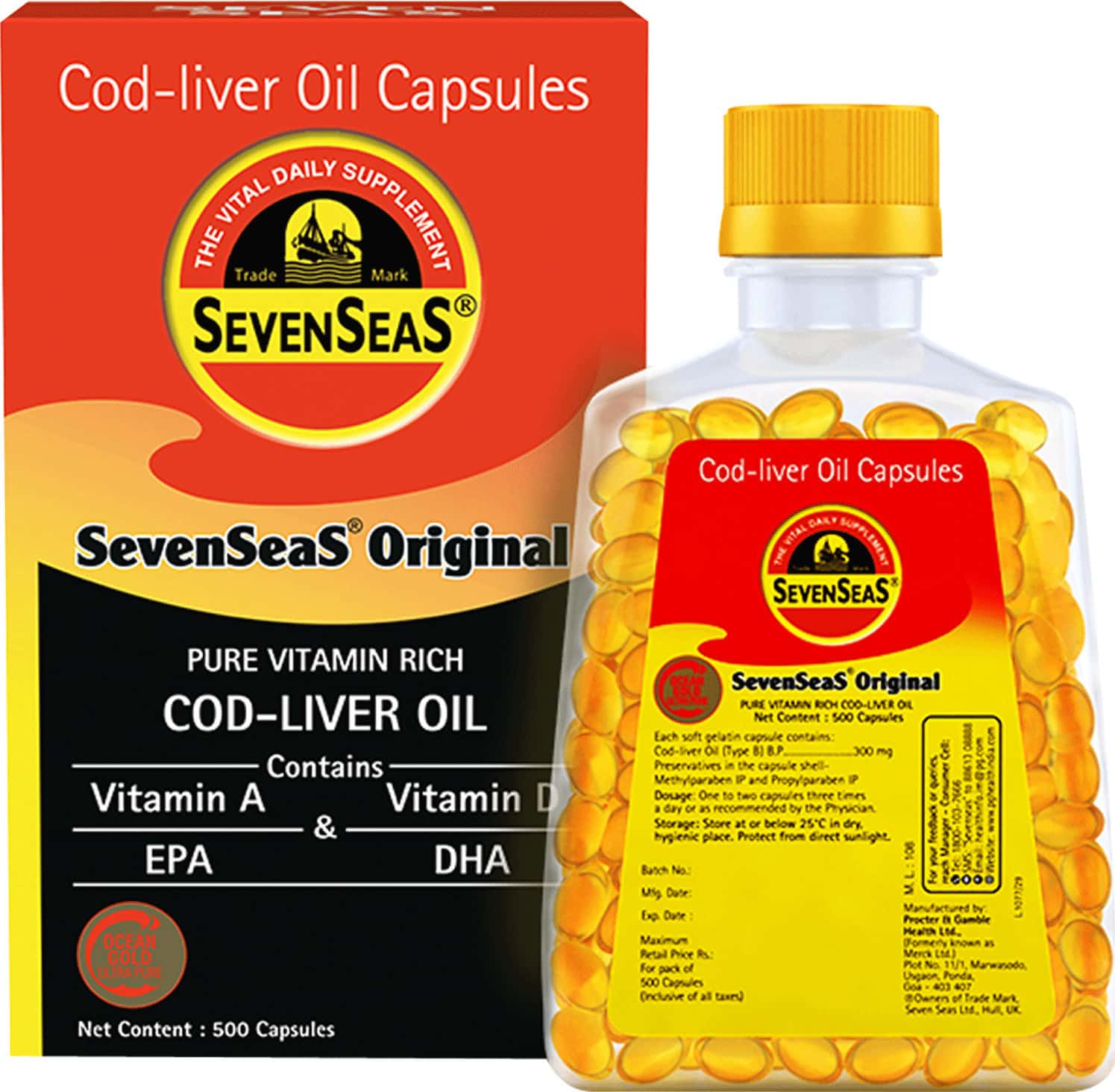 Buy SEACOD 110 COD LIVER OIL CAPSULES BOTTLE OF 110 Online & Get Upto ...