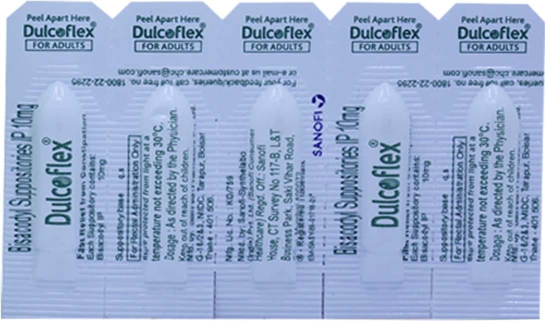 Buy DULCOFLEX 10MG SUPPOSITORY FOR ADULTS - 5'S Online & Get Upto 60% ...
