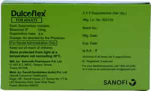 Buy DULCOFLEX 10MG SUPPOSITORY FOR ADULTS - 5'S Online & Get Upto 60% ...