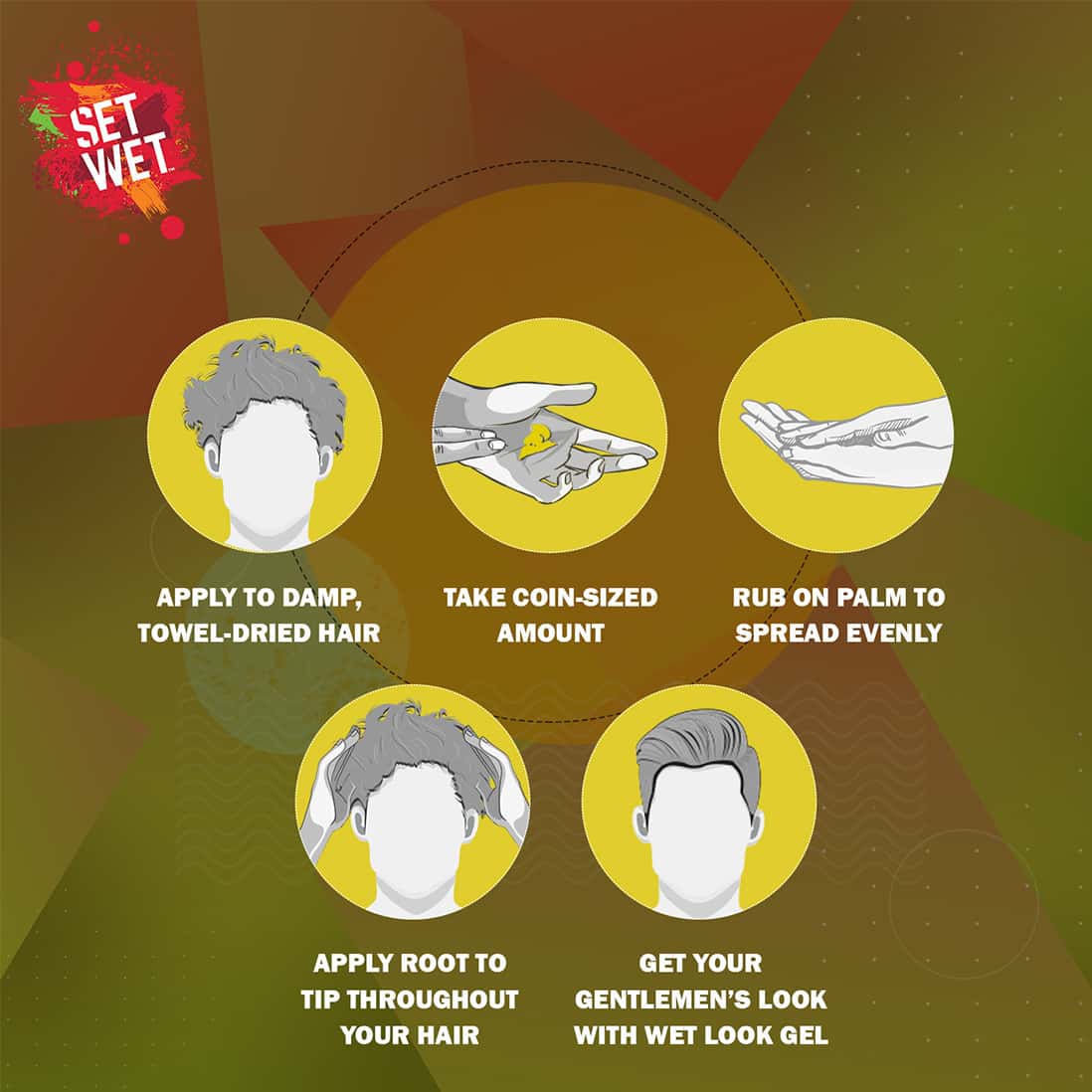 Buy SET WET STYLING HAIR GEL WET LOOK TUBE - 100 ML X 2 Online & Get ...