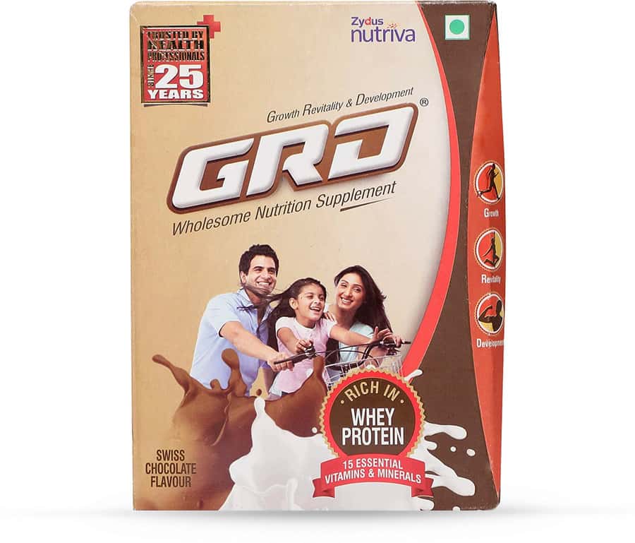 Buy AMUL PRO WHEY PROTEIN MALT BEVERAGE WITH DHA CHOCOLATE POUCH 500 GM ...