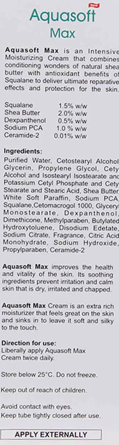Buy AQUASOFT MAX TUBE OF 150GM CREAM Online & Get Upto 60% OFF at PharmEasy
